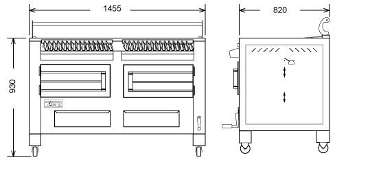 Barbacoa a la Brasa Pira BBQ-M150 (200 comensales)