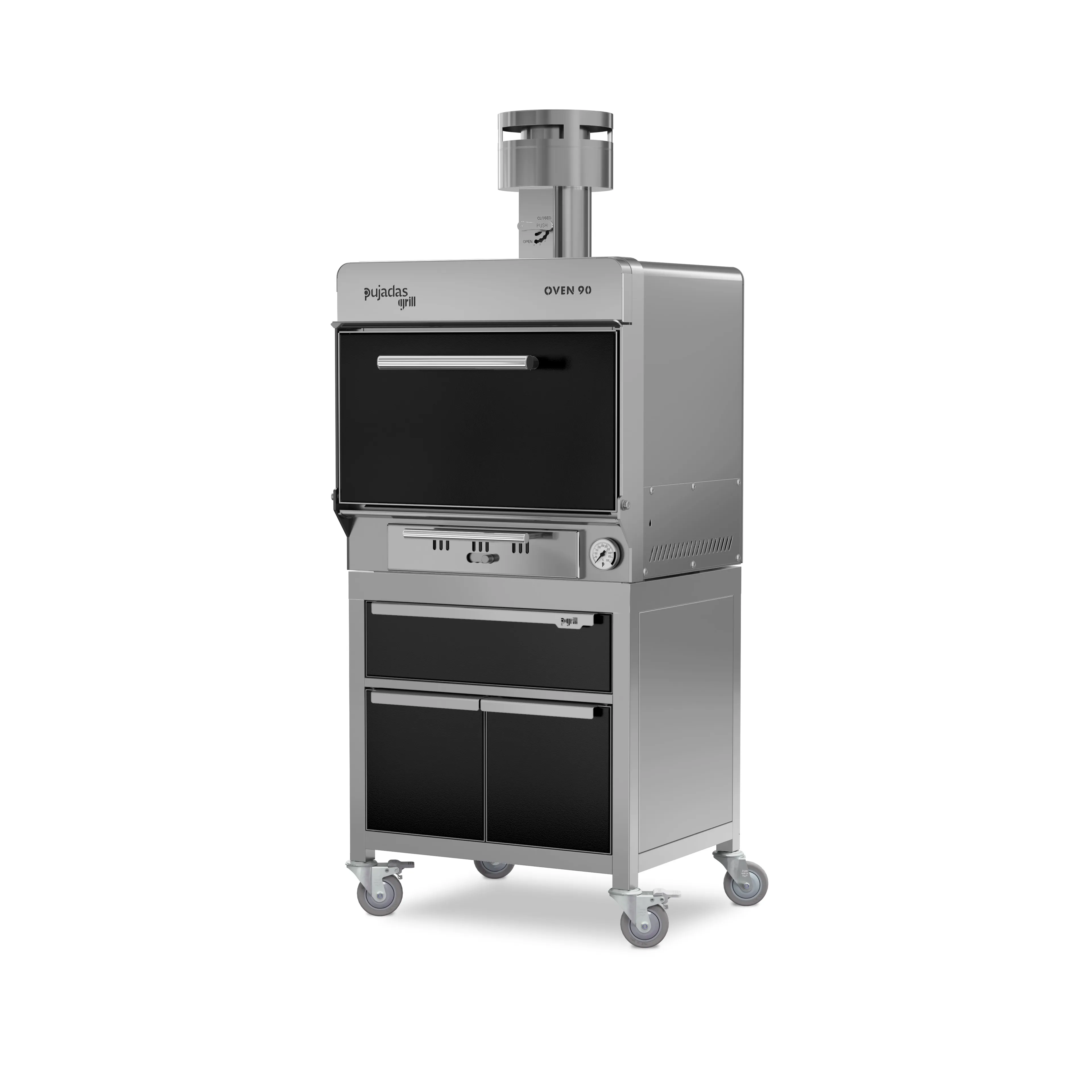 Horno de Brasa Pujadas OVEN90 Premium con cajón mantenedor GN 1/1 Color ...